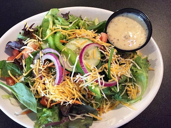 Who said salads can't be exciting? Fresh greens, vibrant veggies, and cheese that doesn't skimp—this is how adults eat their vegetables.