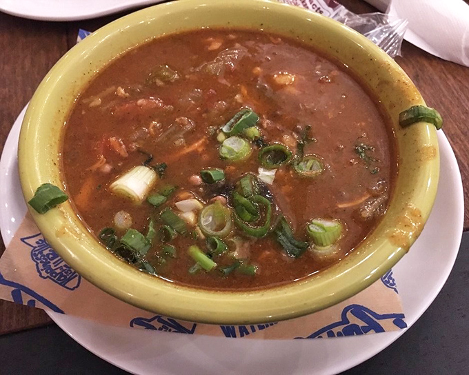 This isn't just soup—it's a seafood symphony in a bowl, with each spoonful telling stories of the Gulf's bounty.