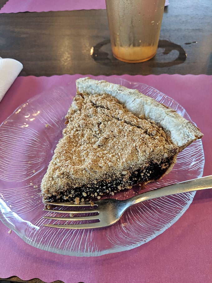 Shoofly pie with that perfect crumb topping—this Pennsylvania Dutch classic is what would happen if molasses decided to have its own parade and invited everyone to watch.