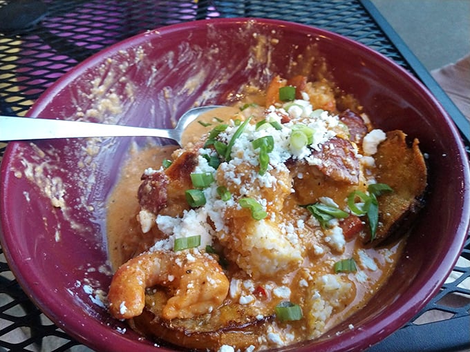 Southern comfort meets gourmet flair in this shrimp and grits masterpiece that'll make your taste buds sing.