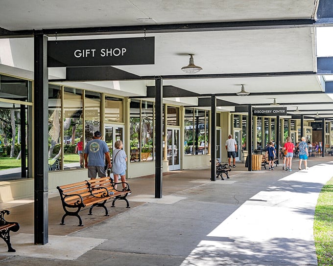 The gift shop at Silver Springs: where you can buy memories in tangible form after spotting manatees from a glass-bottom boat.