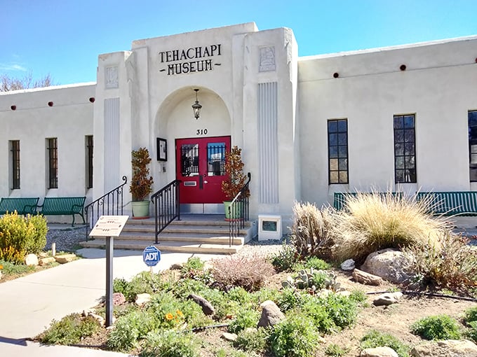 The Tehachapi Museum's Art Deco façade isn't putting on airs – it's genuinely preserving stories in a building with more character than most Netflix series.