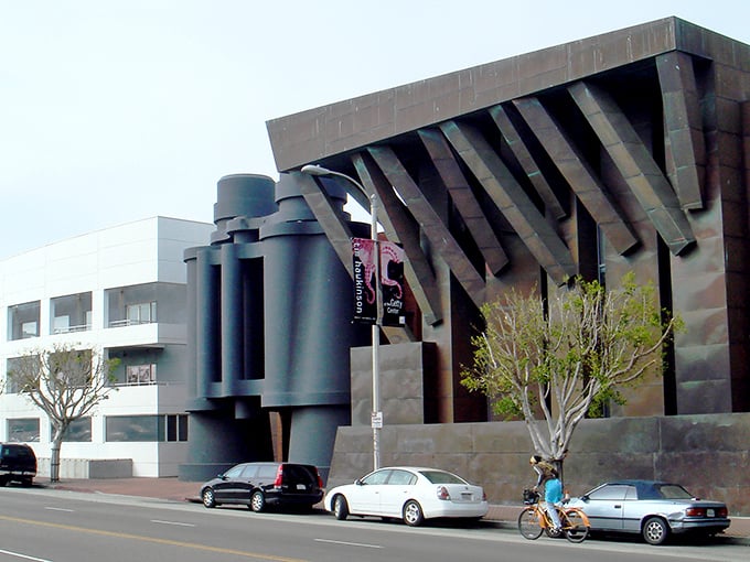 The famous Binoculars Building – architectural whimsy that makes you wonder if giants are peering into Venice's creative soul.