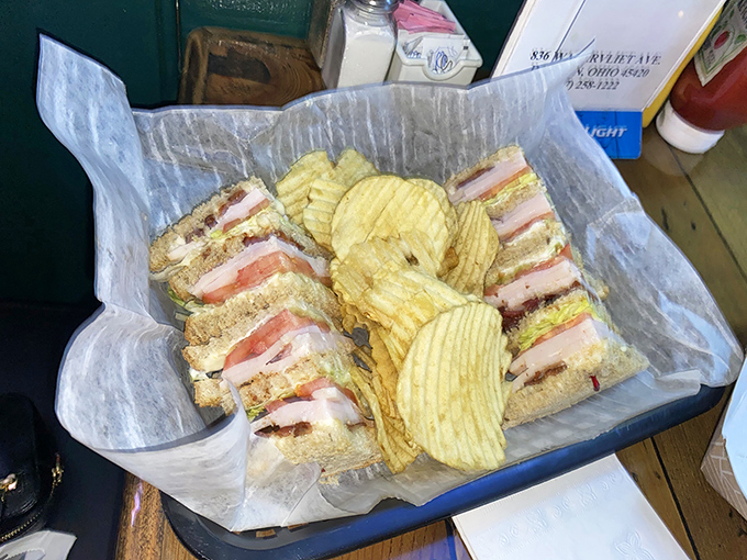 A club sandwich that doesn't need a membership fee—just an appetite for layers of turkey, bacon, and nostalgia.