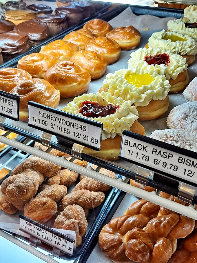 Not all heroes wear capes; some wear icing and come in display cases. Those "Honeymooners" donuts are what wedding dreams are made of.