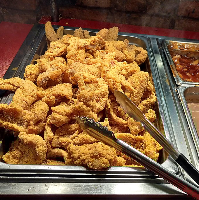 Golden-brown fried chicken that would make Colonel Sanders weep with envy. This isn't fast food—it's slow food done right