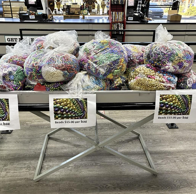 Mardi Gras meets craft heaven with these colorful bead collections. One person's parade leftovers become another's DIY masterpiece.