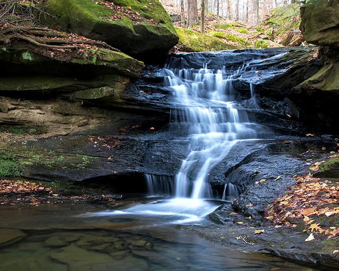The smaller cascades upstream have their own quiet charm—nature's staircase, with each step telling a geological story centuries in the making.