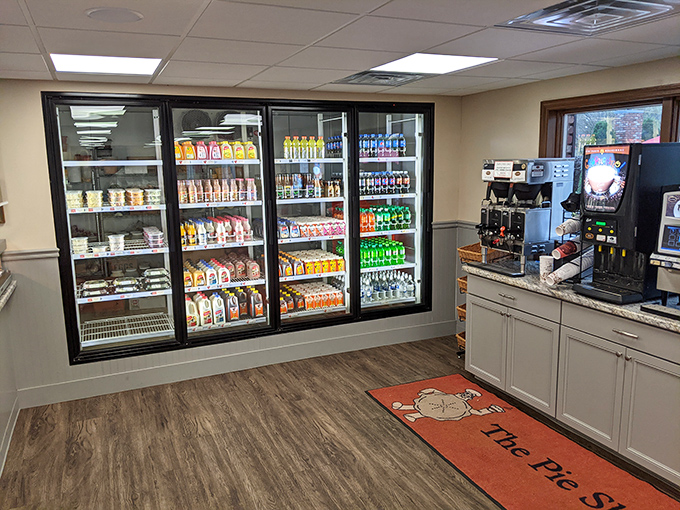 The drink selection covers all your hydration needs – because after consuming your body weight in baked goods, you might need something to wash it down.
