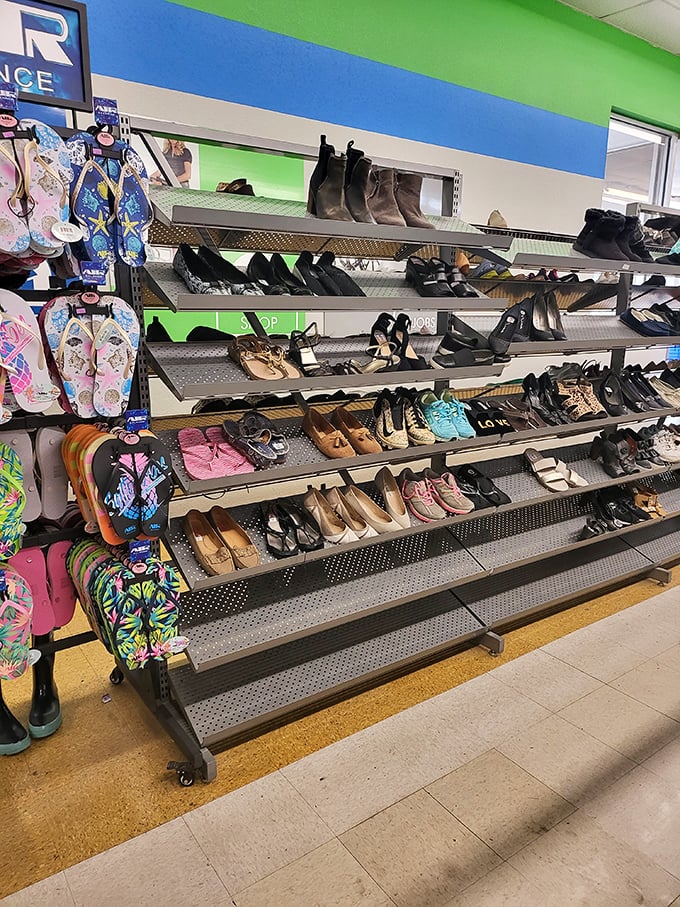 From sensible flats to aspirational heels, the shoe section offers footwear that's already survived the Florida humidity break-in period.