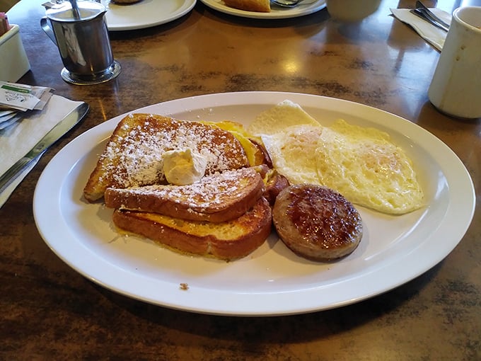 Golden, fluffy, and topped with pecans – this morning marvel could make a lumberjack weep tears of joy.