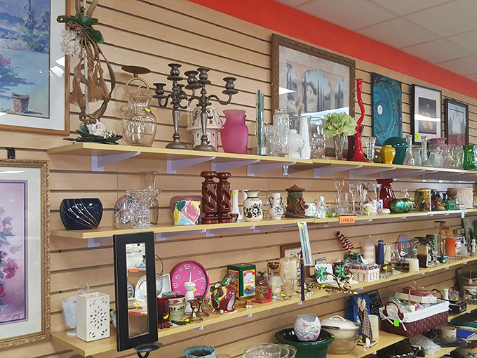 Crystal candelabras next to quirky figurines—the home décor section is where minimalism comes to die and maximalists find their bliss.