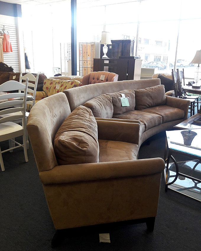 This sectional sofa isn't just furniture – it's a statement piece saying "I have excellent taste and exceptional financial sense."