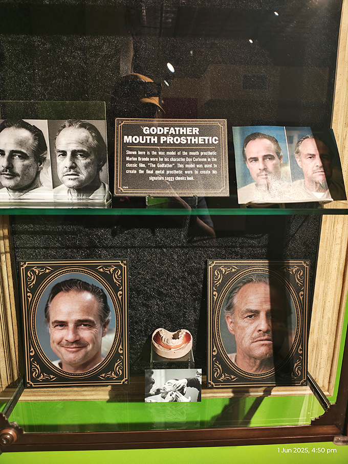 The Godfather's famous jowls weren't just good acting—Marlon Brando's transformation required some movie magic dental work.