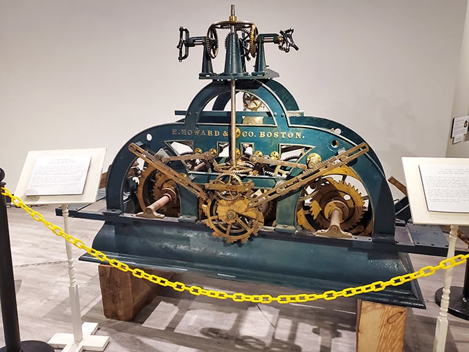This industrial-strength timekeeper from E. Howard & Co. Boston looks powerful enough to keep time for an entire factory—or perhaps launch a small rocket.