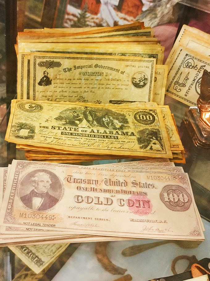 Money that couldn't buy bread during its time now commands premium prices as collectible currency – irony at its finest.