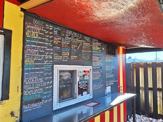 The ordering counter—where dreams are written in chalk and calories don't count if you can't see the nutritional information.