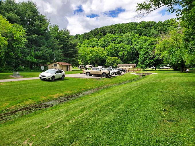 The park's welcoming basecamp might not look like much, but it's the gateway to adventures that will fill your camera roll and empty your stress tank.