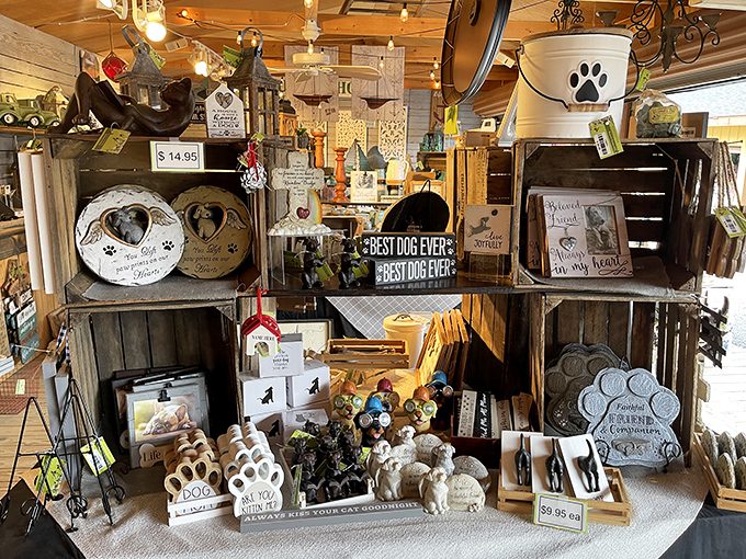 A shrine to our four-legged family members where "Best Dog Ever" isn't just a saying—it's an entire merchandising category.