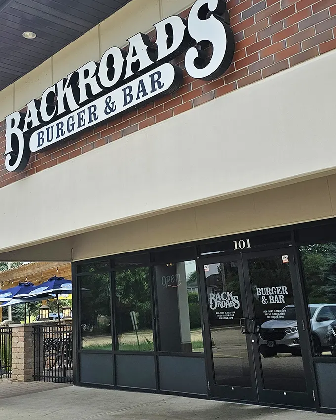 Clean lines and simple signage that say, "We're confident enough in our burgers to skip the gimmicks."