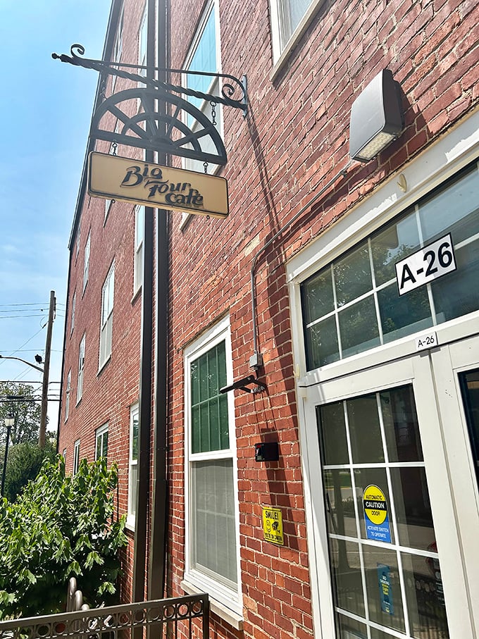 Big Four Café's historic brick exterior and vintage sign are like finding a secret breakfast club in Batesville's charming downtown.