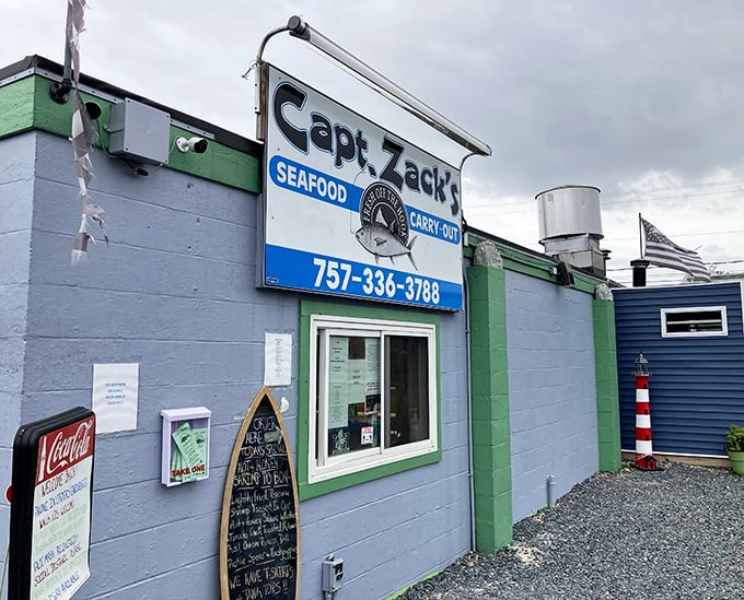 Smallest shack, biggest flavors! Captain Zack's mint-green carry-out spot proves great seafood needs no fancy trappings.