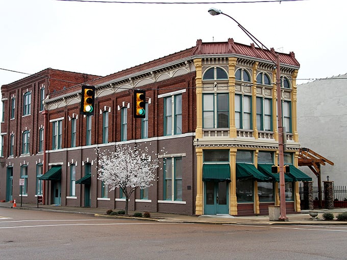 Dyersburg's historic downtown buildings stand as colorful sentinels of the past, now housing affordable shopping and dining options.