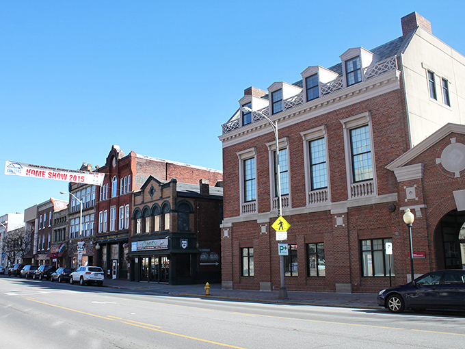 Indiana's classic architecture stands proudly as if to say, "Yes, Jimmy Stewart really did grow up here, and we've kept it nice."