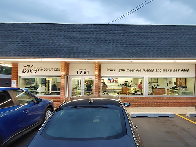 "Where you meet old friends and make new ones" isn't just a slogan at Marge's – it's the secret ingredient baked into every donut.