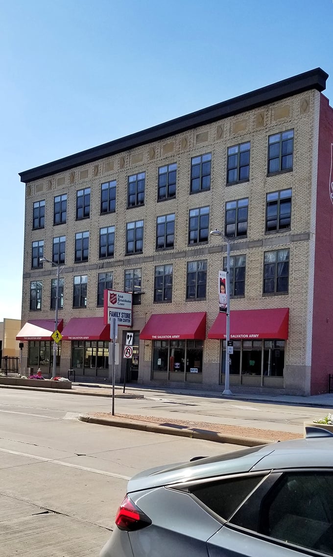 Four floors of possibilities in one classic building - it's vertical thrifting at its finest!