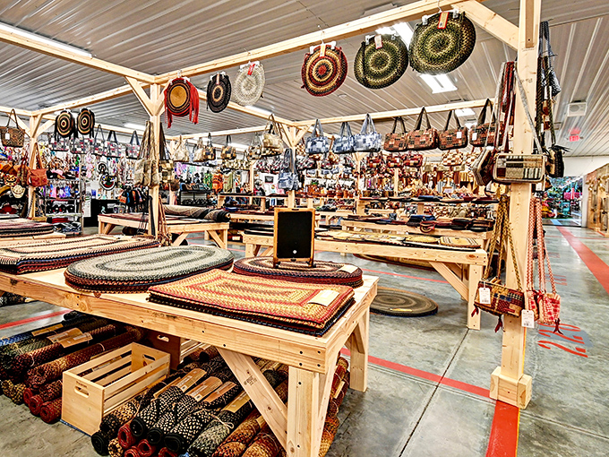 Amish craftsmanship on full display - those handwoven baskets could outlive us all!