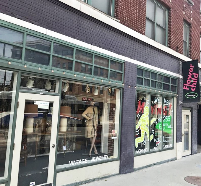 Behind Flower Child's unassuming brick façade lies a carefully curated collection of treasures from the golden age of American design.