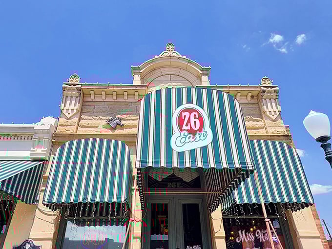 Those striped awnings aren't just for show—they're the mark of an establishment that's been perfecting its craft since 1880.