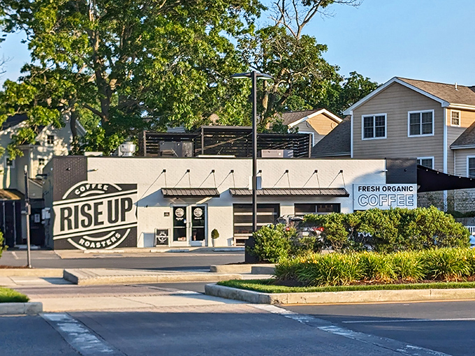 The clean lines and modern vibe of Rise Up Coffee Roasters feels like the future of coffee—available right now in Rehoboth Beach.