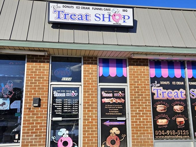 Behind these simple doors lies a world of treats beyond just donuts. The Treat Shop is Richmond's answer to dessert indecision.