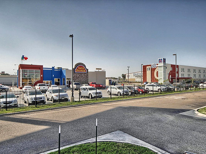 Weslaco's downtown captures that distinctive South Texas personality—where street signs read "One Way" but the culture flows in all directions.