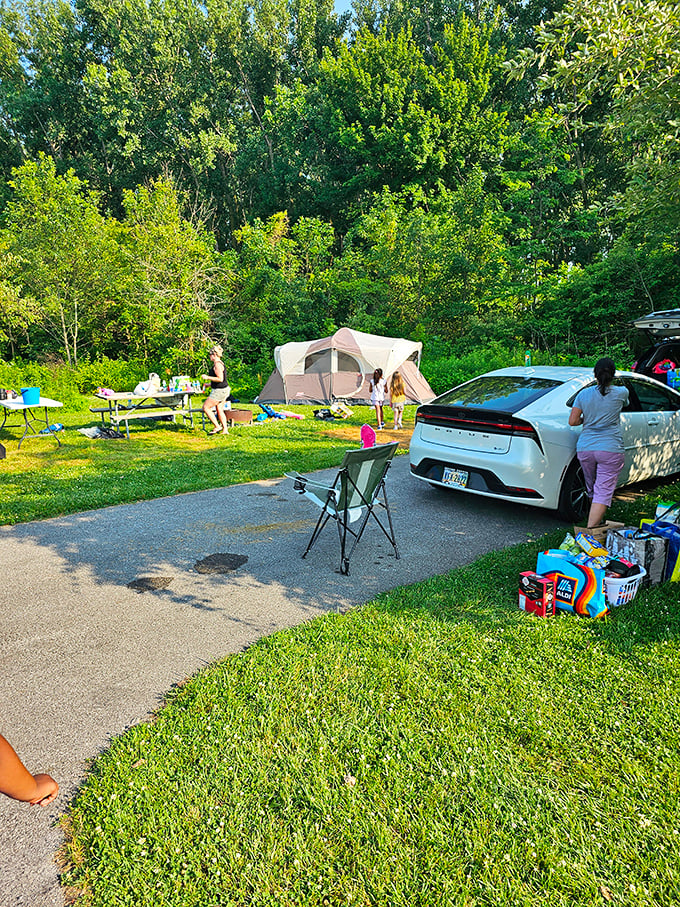 Camping at Maumee Bay: where "roughing it" means your phone might drop to 98% battery before you find the nearest outlet.