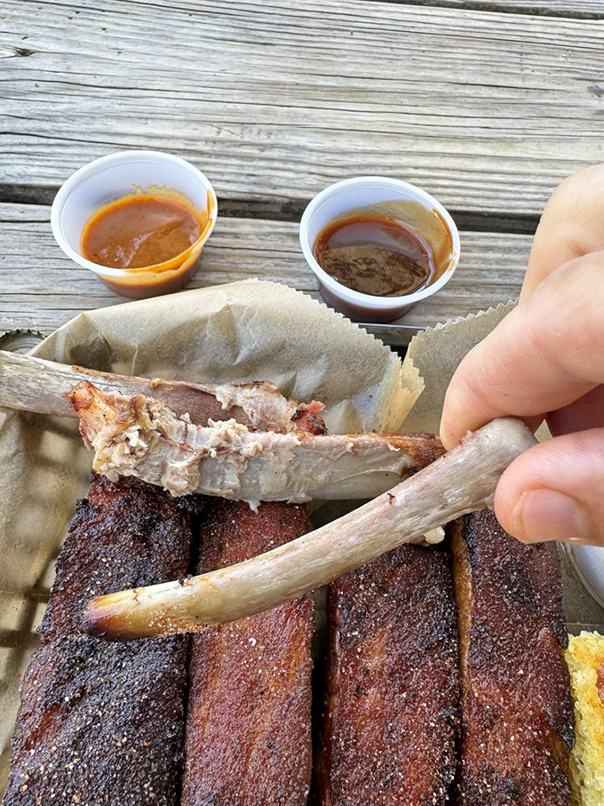 When ribs pull clean from the bone but still have texture, that's not cooking—that's edible poetry with a side of sauce.