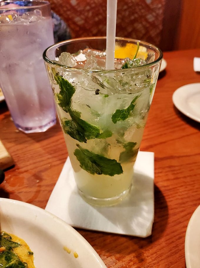 When Florida heat meets mojito cool, magic happens. Those fresh mint leaves aren't just garnish—they're little flags of refreshment victory.