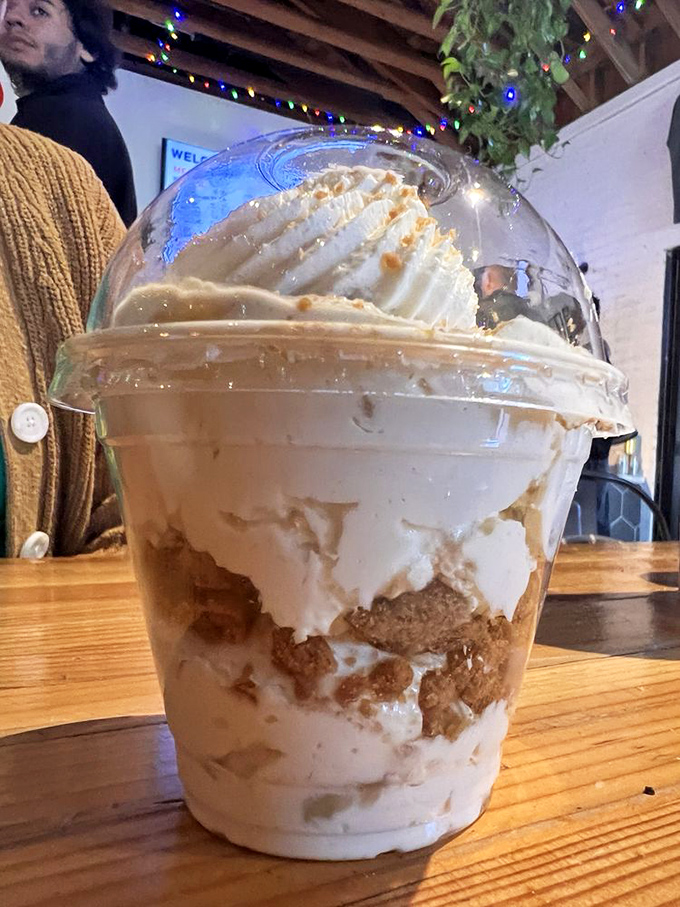 Banana pudding so ethereal it makes you question why you ever wasted stomach space on lesser desserts. The cookie layers add that perfect textural contrast.