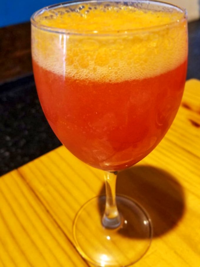 The Blood Orange Mimosa—because sometimes breakfast needs a little sparkle, and regular orange juice just wasn't putting in the effort.