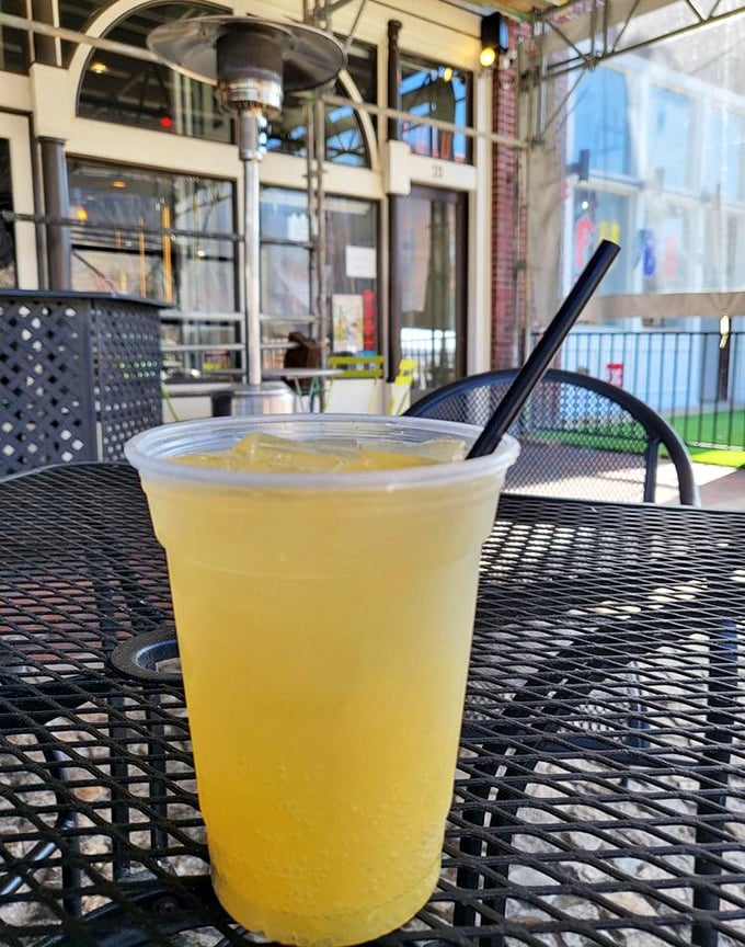 Sunshine in a cup! This mimosa isn't just a brunch accessory—it's practically a vitamin supplement for your weekend spirit.