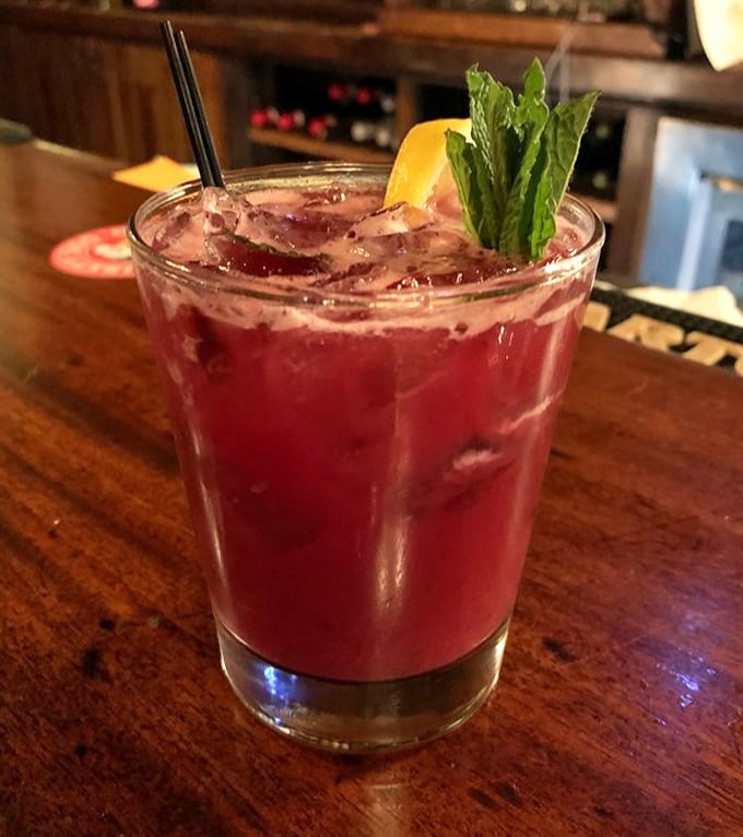 This isn't just a cocktail – it's summer in a glass. The blueberry smash brings together fresh mint and berries for pure refreshment.