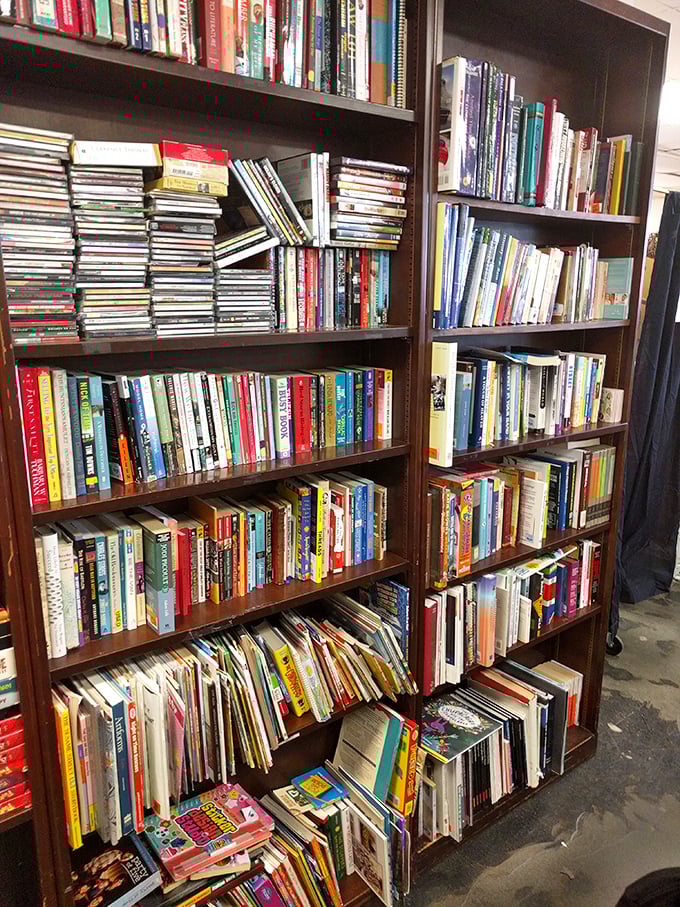 Bibliophiles beware: you might lose track of time browsing these shelves where literary treasures await adoption at pocket-change prices.