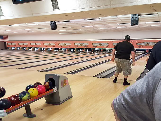 Even in relaxed Kittanning, sometimes you need to knock things down to feel better—the local bowling alley provides exactly that therapeutic release.