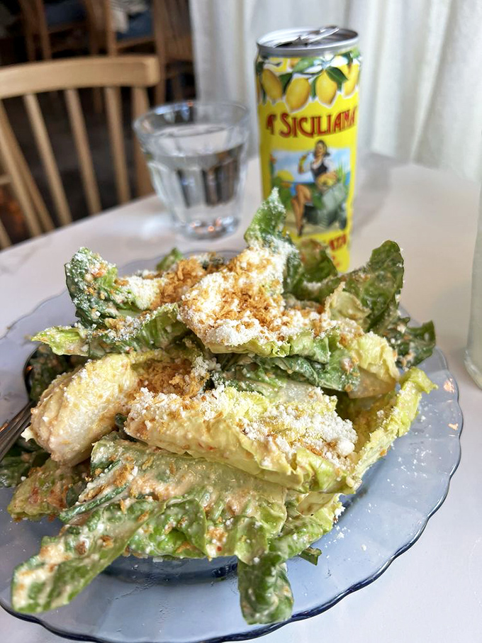 This Caesar salad packs Calabrian heat – Julius would've conquered more territories if he'd had this.