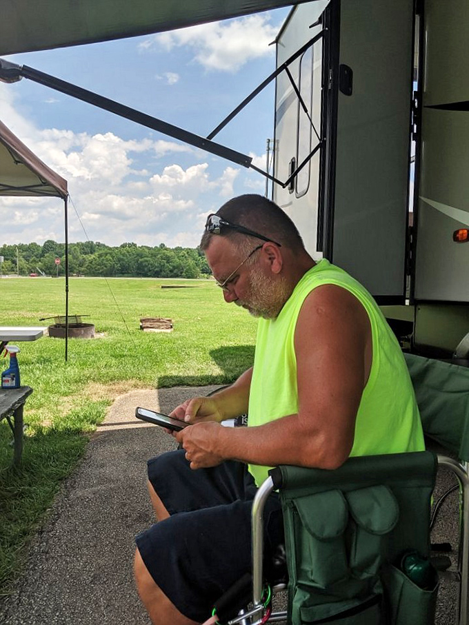 Camping with modern comforts – this RV spot offers the perfect balance of wilderness connection without sacrificing that precious morning coffee.