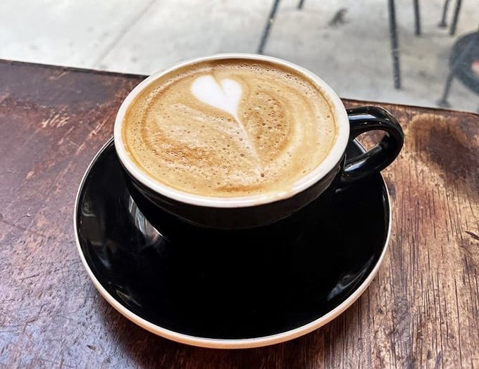 Heart-shaped foam that speaks to your soul. This cappuccino isn't just served—it's presented with the care of a love letter.