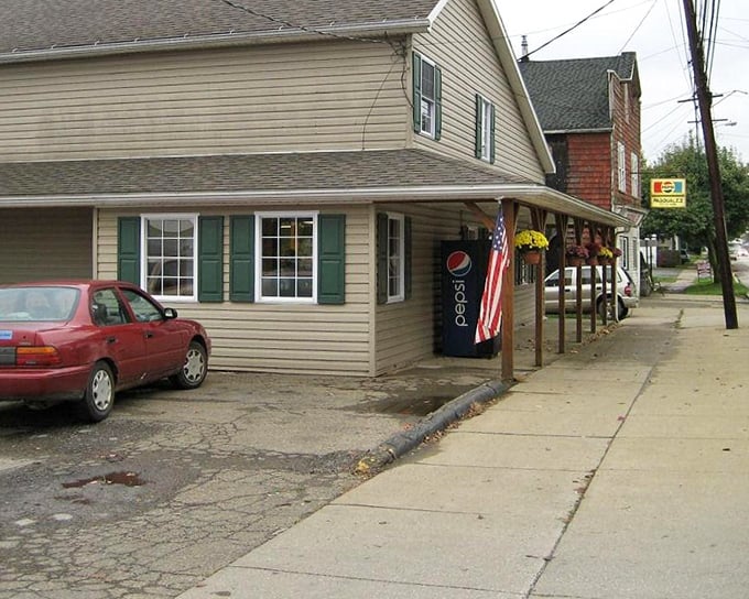 A small-town storefront that hasn't surrendered to the homogenized aesthetic of chain stores—the retail equivalent of comfort food.