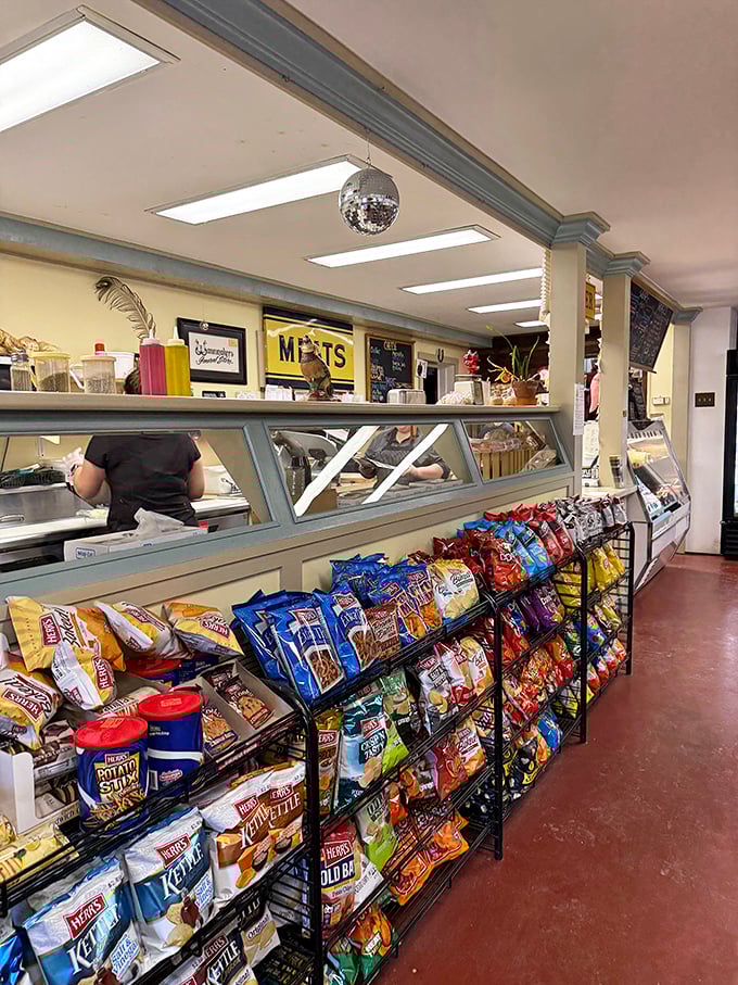 The snack aisle isn't just stocked—it's curated. Those kettle-cooked chips aren't just a side; they're the supporting actor to your sandwich's Oscar-worthy performance.